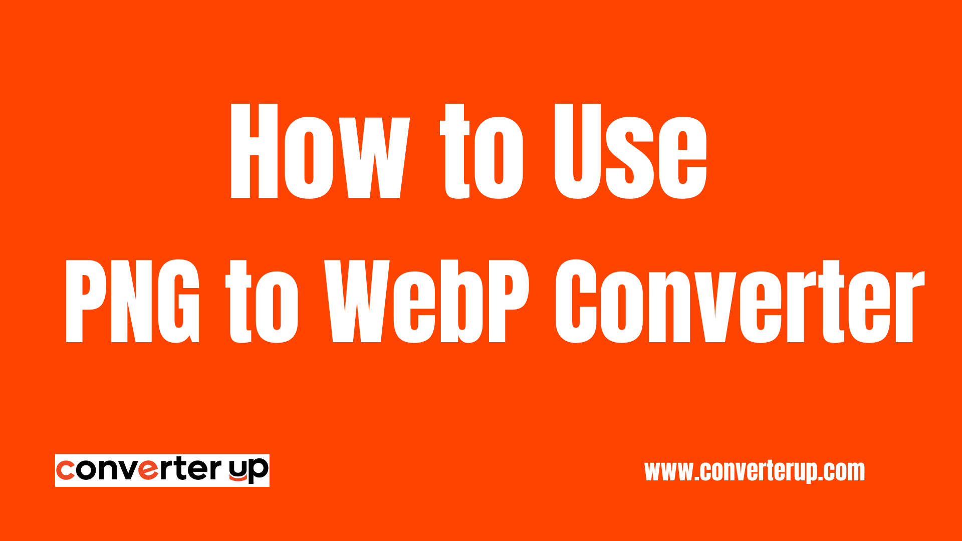 Cómo usar PNG a WebP Converter para una optimización de imágenes más rápida
